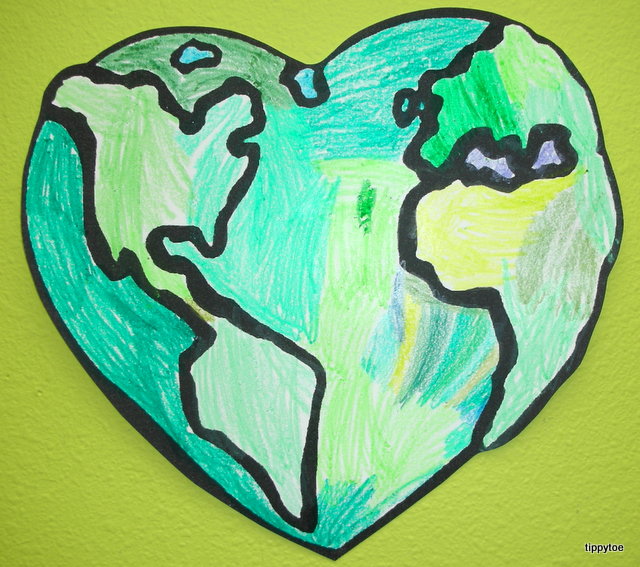 Tippytoe Crafts: Earth Hearts