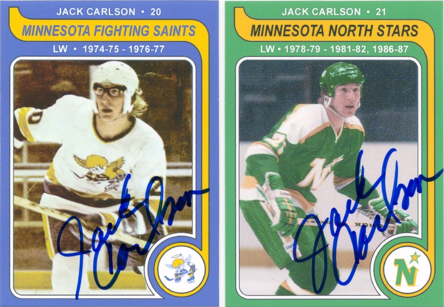 Minnesota Sports Autograph Project: JACK CARLSON