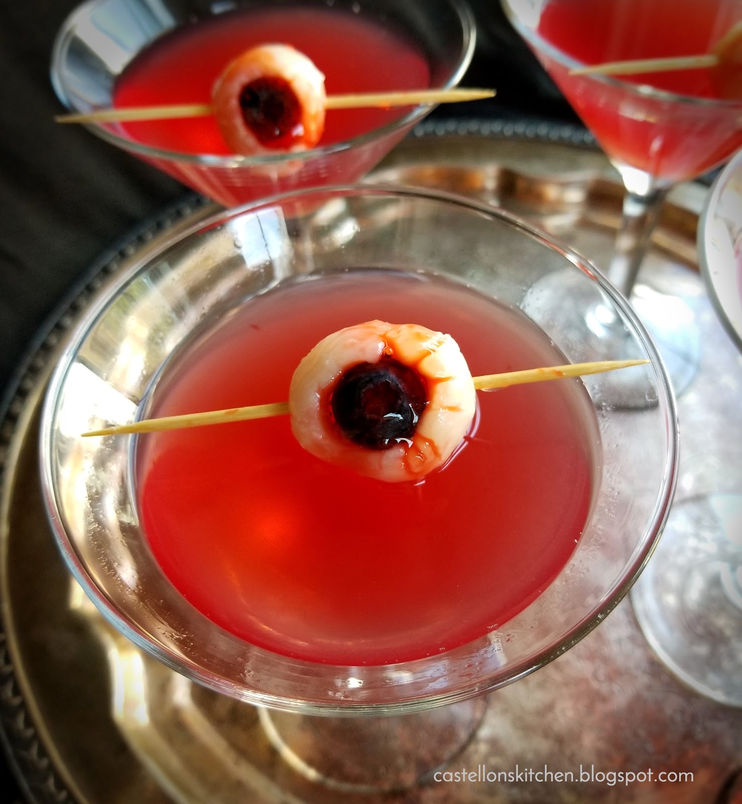 Castellon's Kitchen: Jeepers Creepers... (Blueberry Stuffed Lychee Fruit)