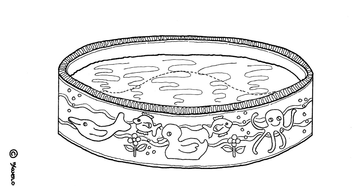 Karen`s Paper Dolls: Swimming Pool to Print and Colour. Svømmepøl til ...