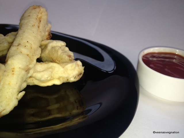 Baby Corn Tempura - Veenas Vegnation