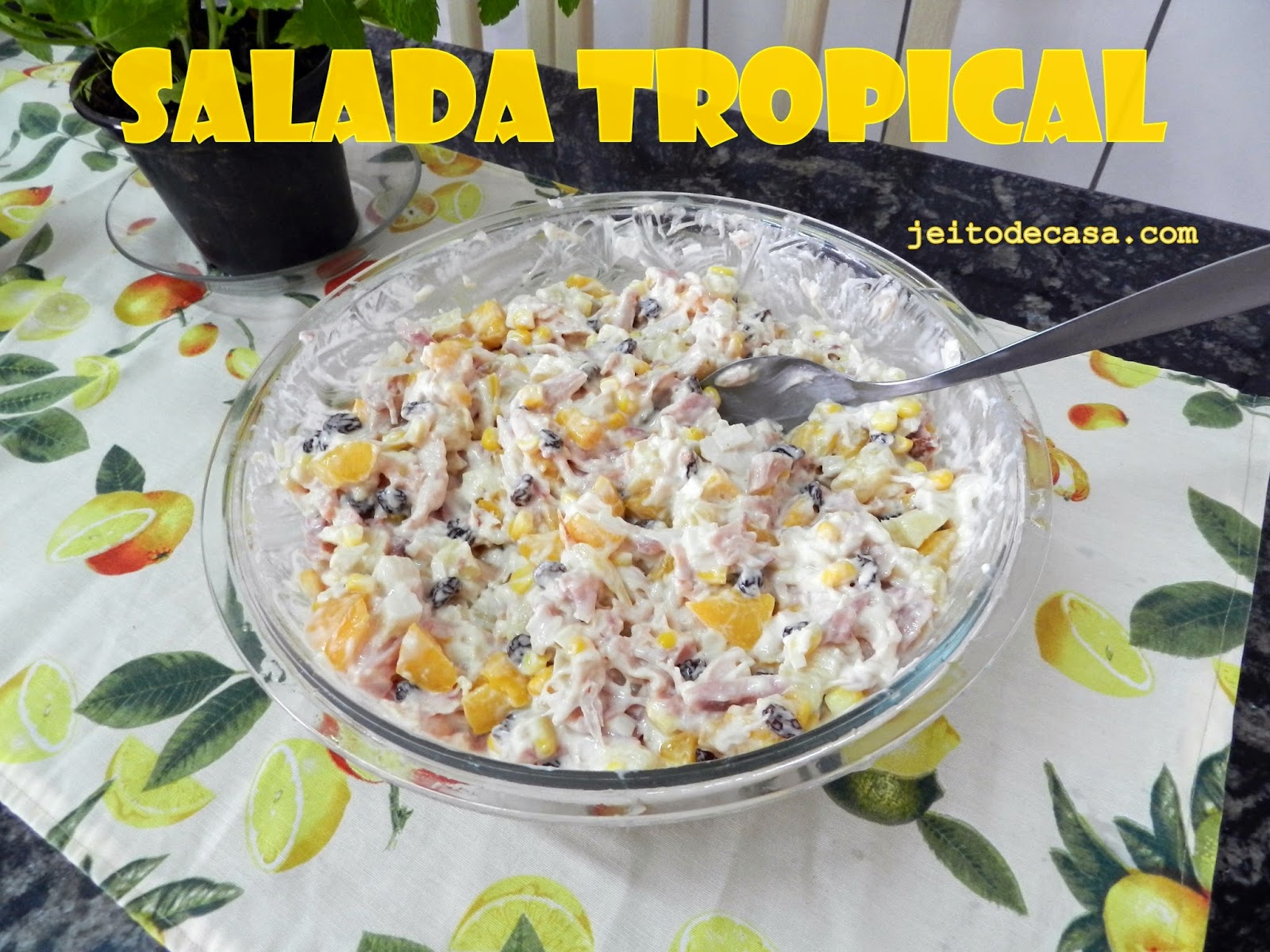 JORNAL PONTO COM: Salada tropical com frango defumado - receita fácil ...