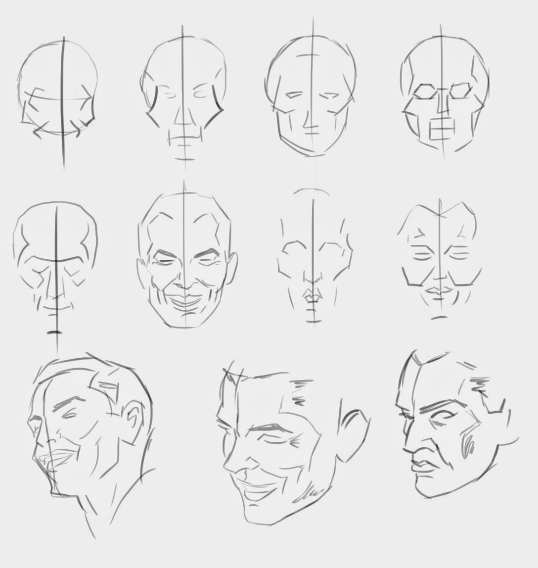 1000 Bad Drawings: 0058 Loomis Face Structure