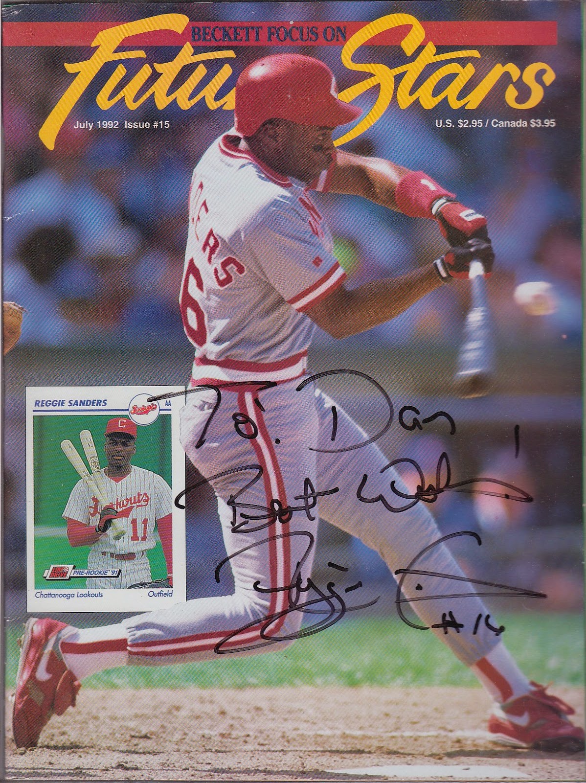 Daily Autograph: Reggie Sanders