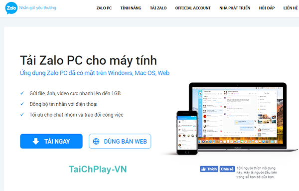 Tải Zalo cho PC - Download Zalo về máy tính, laptop miễn phí - CHPLAY ...