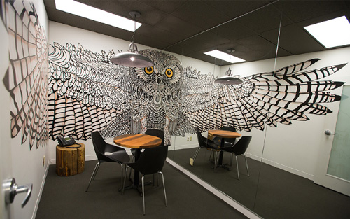 My Owl Barn: Three Stunning Owl Murals at Hootsuite