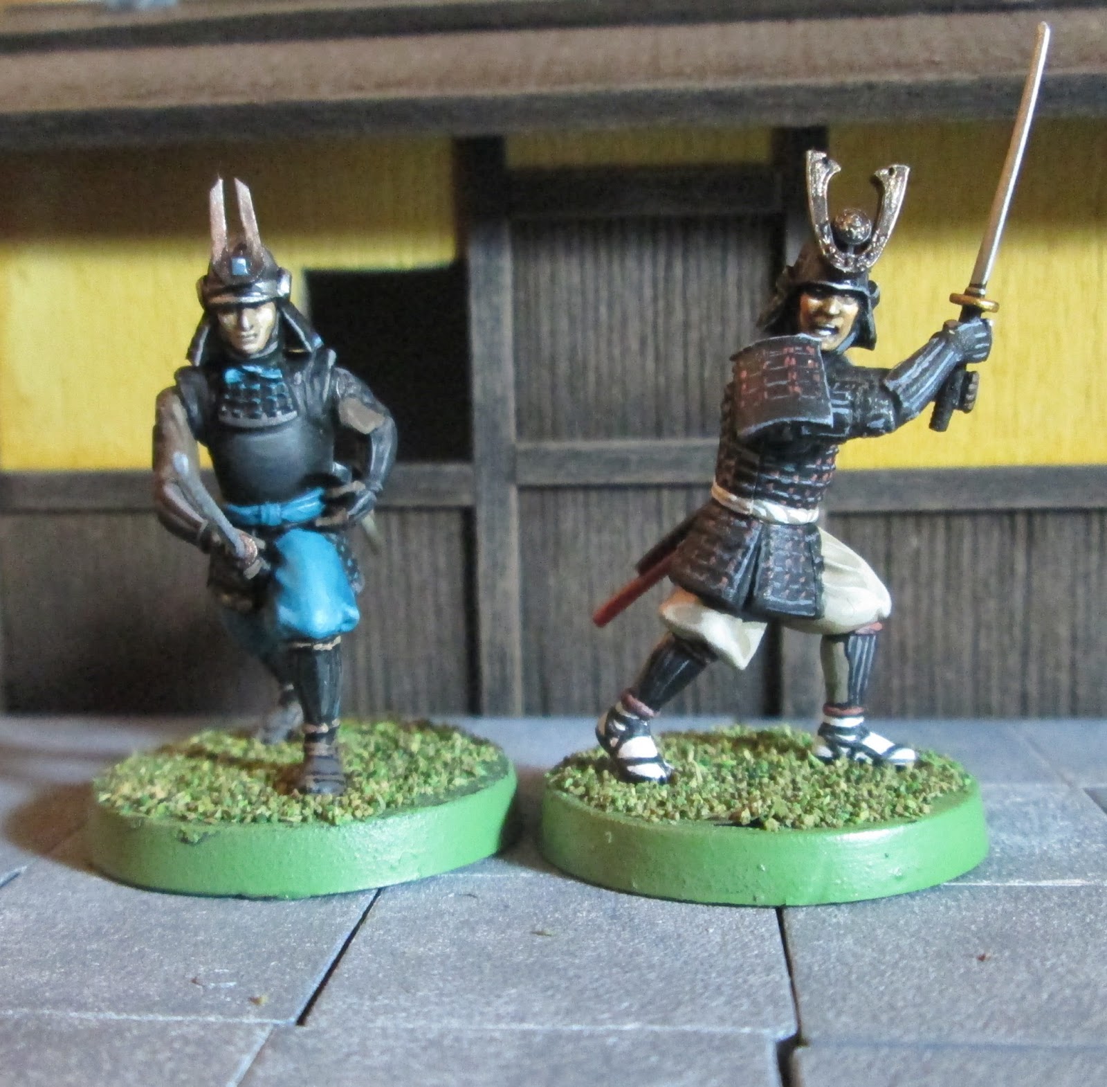 In space no one can hear you paint: Some painted Wargames Factory samurai