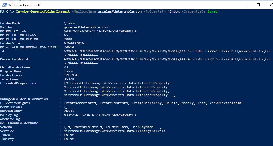 Generic Toolbox script for using EWS to enumerate Folders and Items in ...