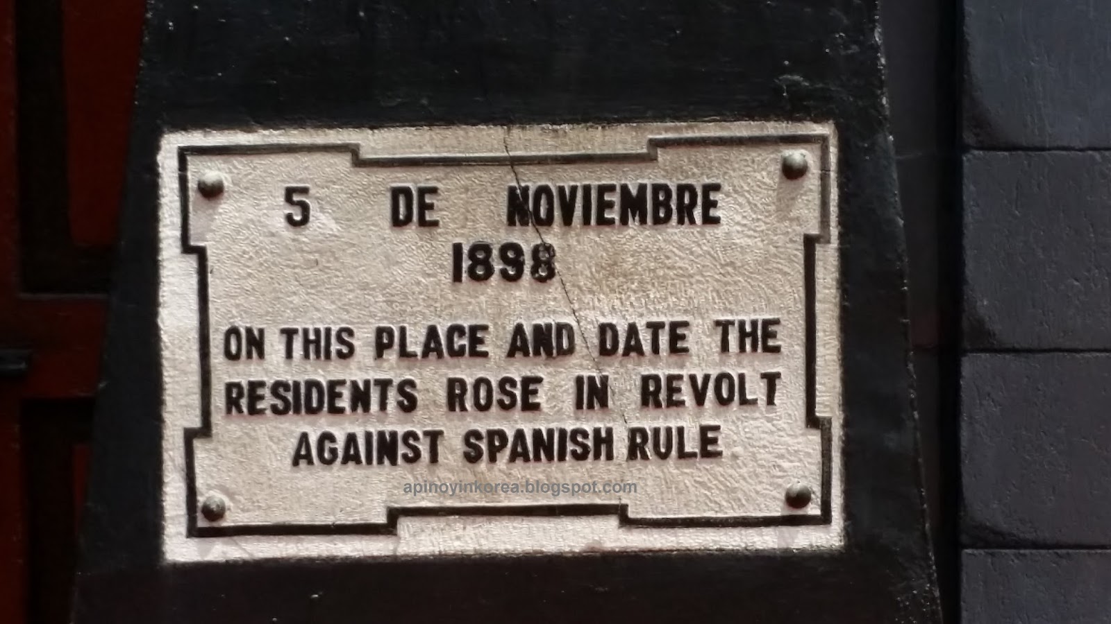 A Pinoy in Korea: Philippine History: Cinco de Noviembre, The ...