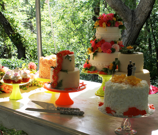 Sedona Cake Couture: Stunning Sedona Creekside Wedding Cake Buffet