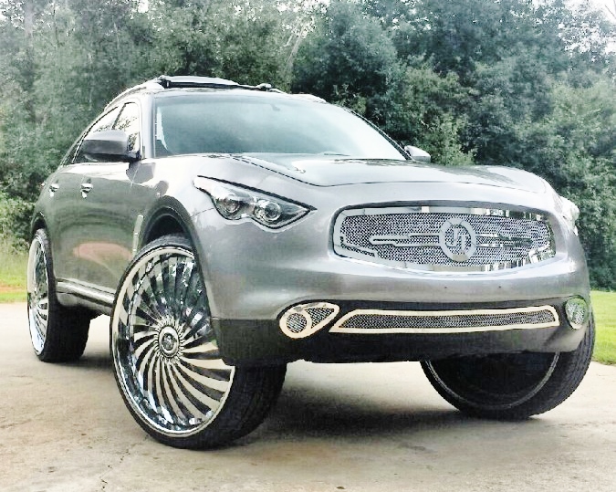 Ace-1: JT's Infiniti FX on 30" DUB Floaters New Exclusive Custom Grill ...