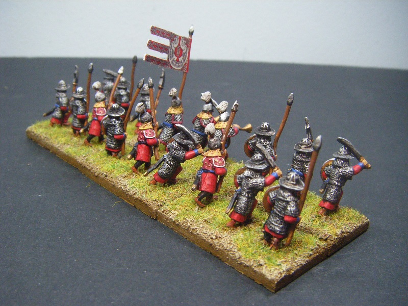 Wargaming Girl: Finished: 15mm Ming Chinese Heavy Infantry Unit #1