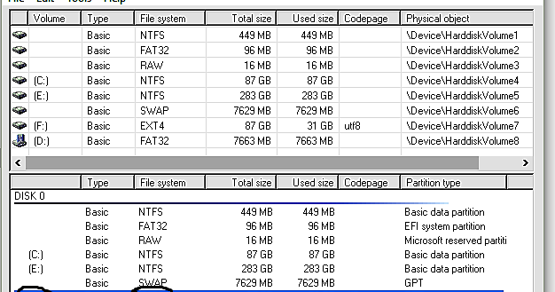 How to access ext2, ext3 and ext4 filesystems in windows 10