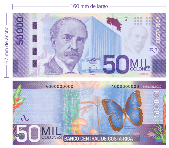 Numismatica: Imagenes de los nuevos billetes de Costa Rica