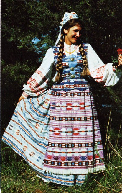 FolkCostume&Embroidery: Costume of the Vilnius Region, Lithuania