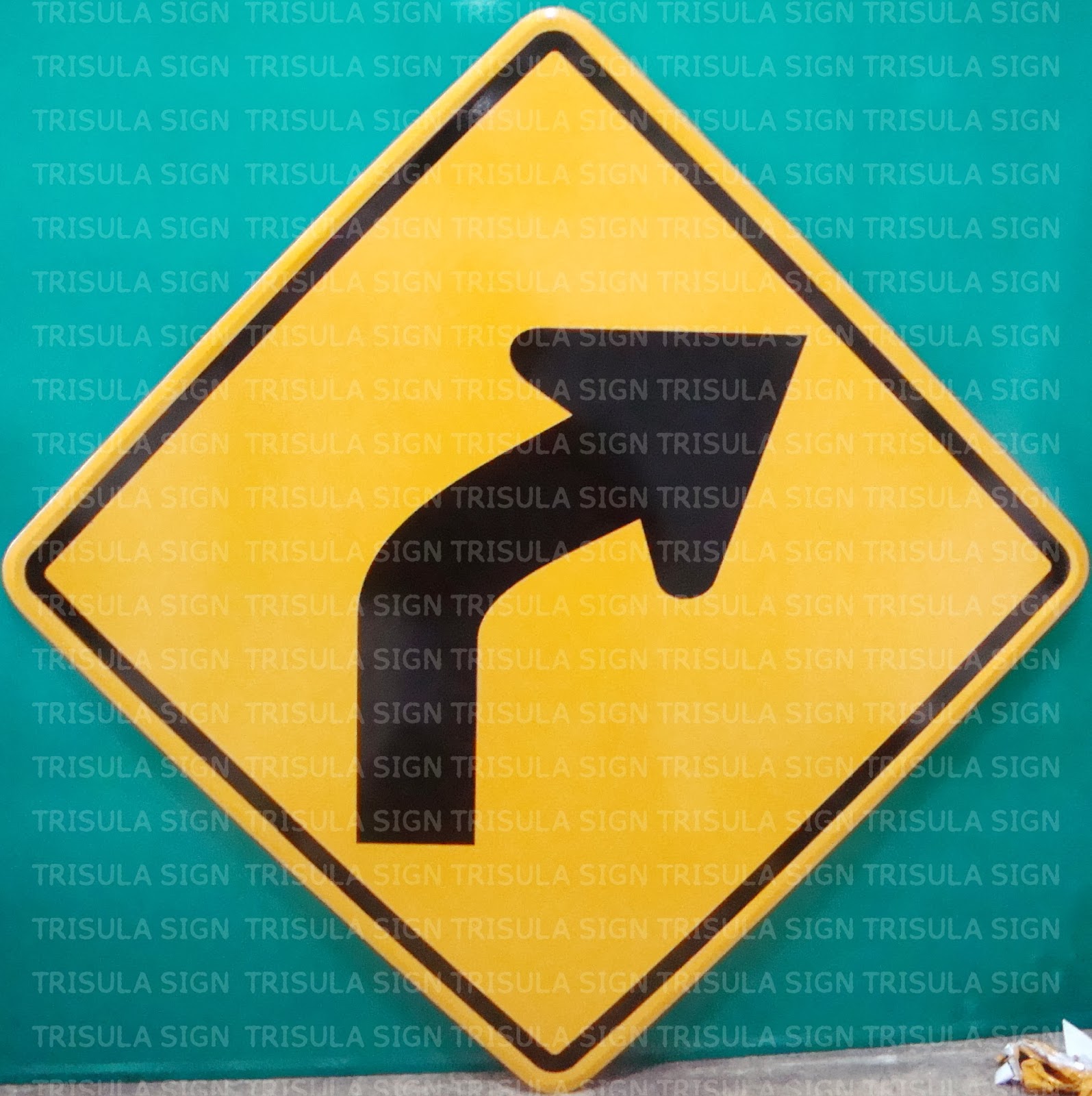 Rambu Peringatan Tikungan ~ Jual Rambu, Safety Sign