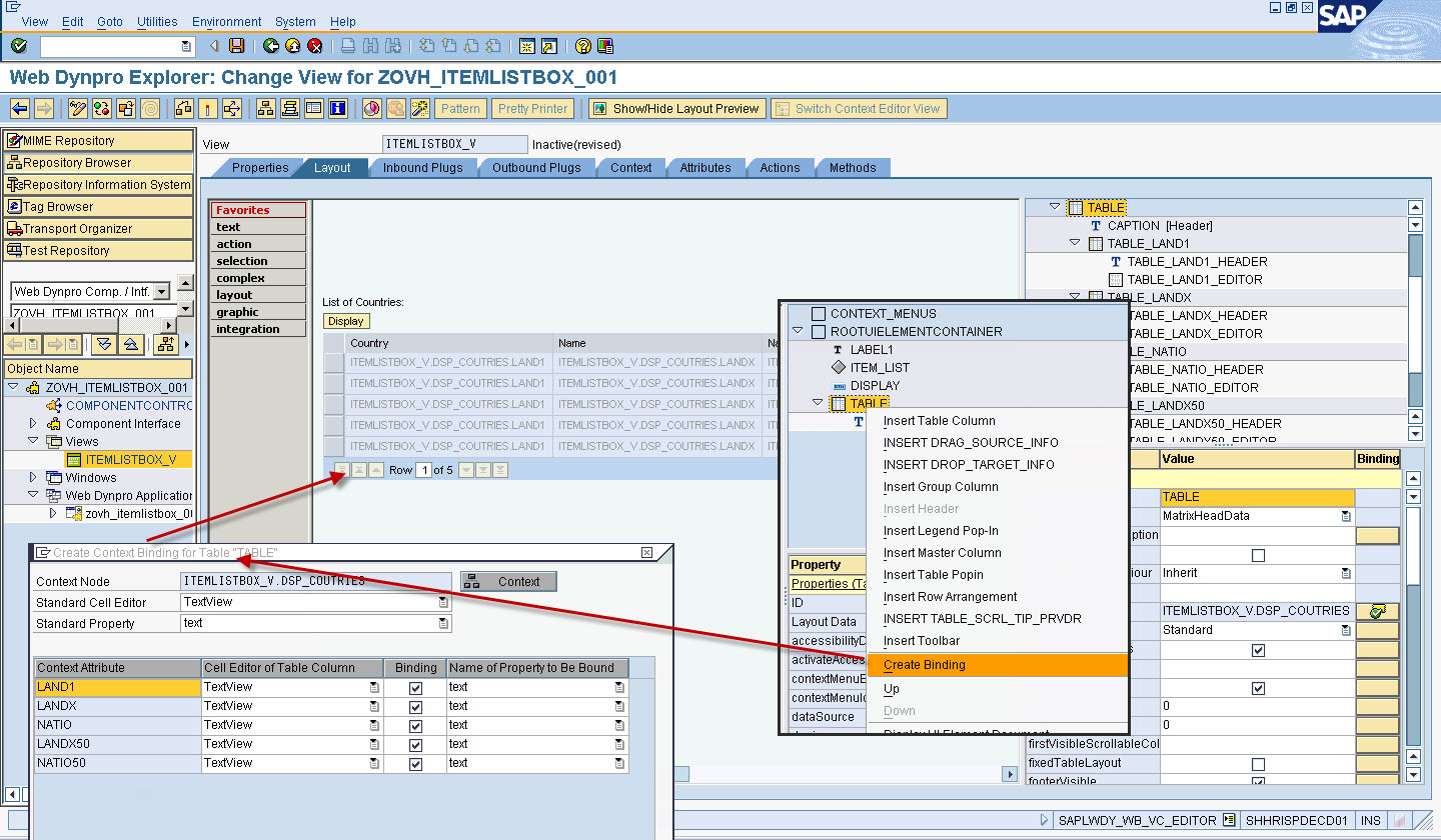 An Sap Consultant Populate Itemlistbox Web Dynpro Abap