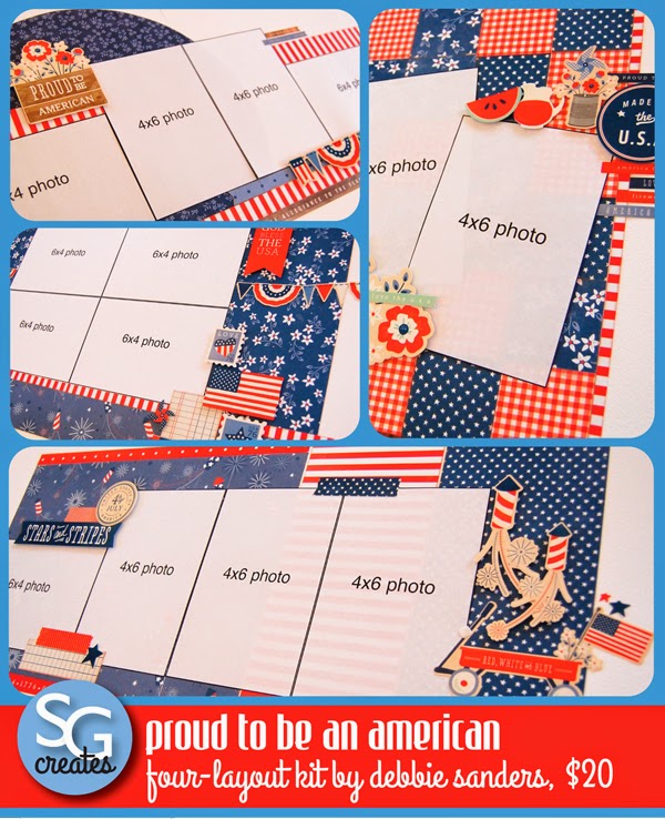 SCRAPBOOK GENERATION: Three new patriotic kits, and June's Create kit