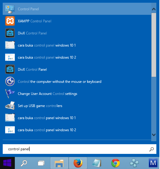 Cara Membuka Control Panel di Windows 10 - Burung Internet