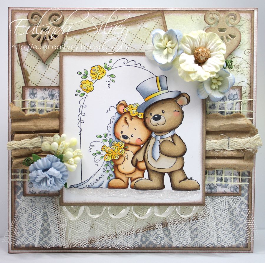 Cards and More Crafts: Mr. & Mrs. Teddy Wee Wednesday