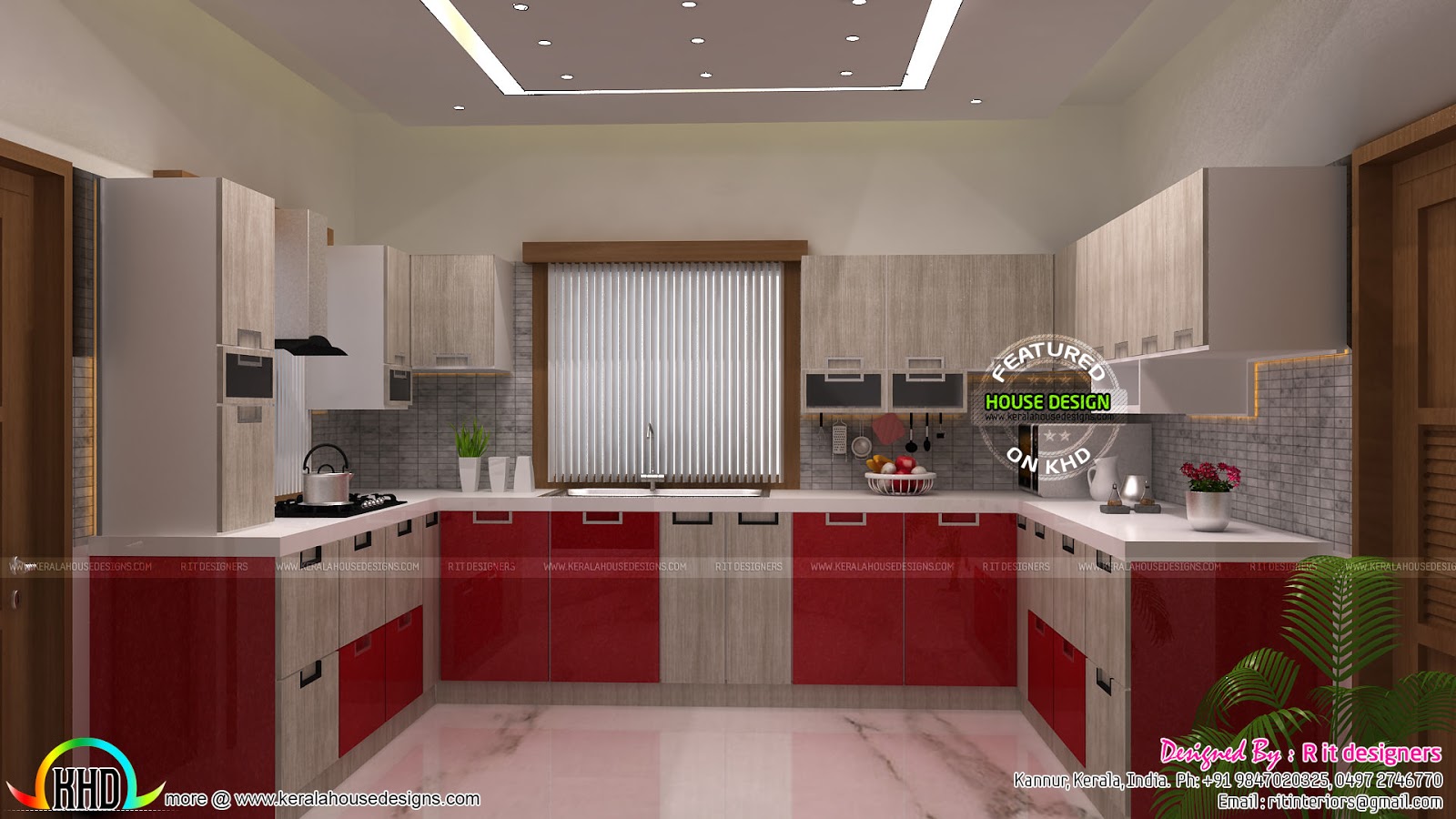 Modular kitchen, dining bedroom interiors - Kerala home design and ...