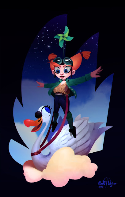 FURGBER ART: "The aviator" - Character design challenge