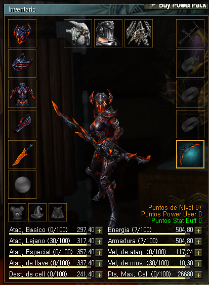 Maximos Stats de todos los Personajes de Rakion 2018