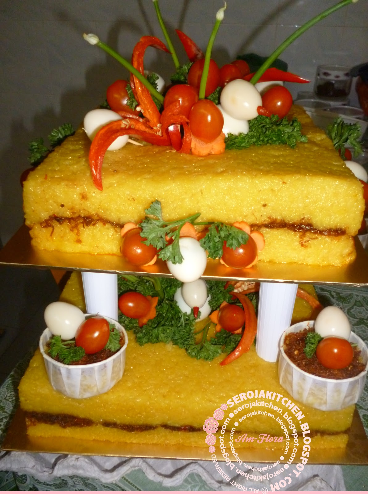 Am-Flora: PULUT KUNING PENGANTIN - 2 TINGKAT