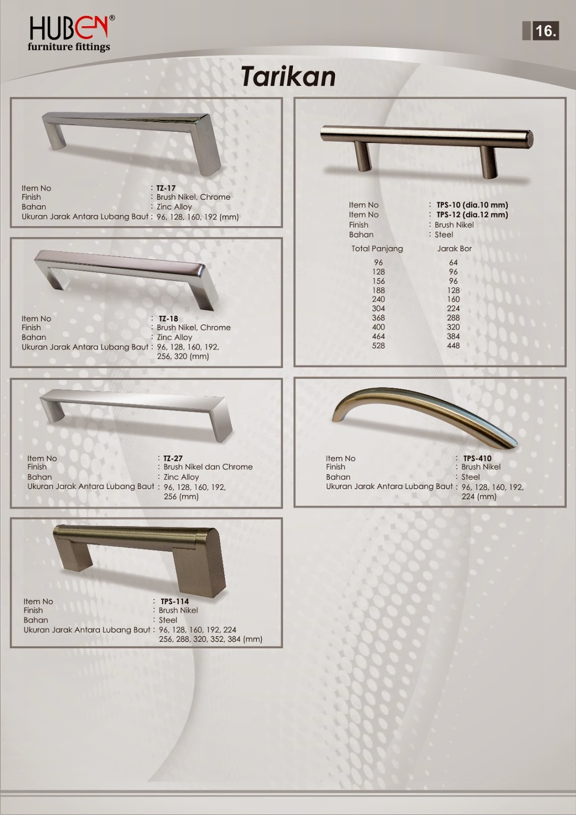 Produk Huben: KATALOG HUBEN EDISI 01