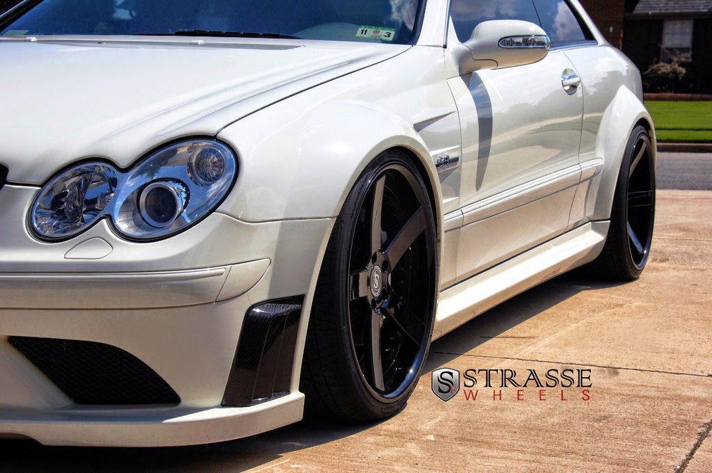 Mercedes-Benz CLK63 AMG Black Series on Strasse Wheels | BENZTUNING