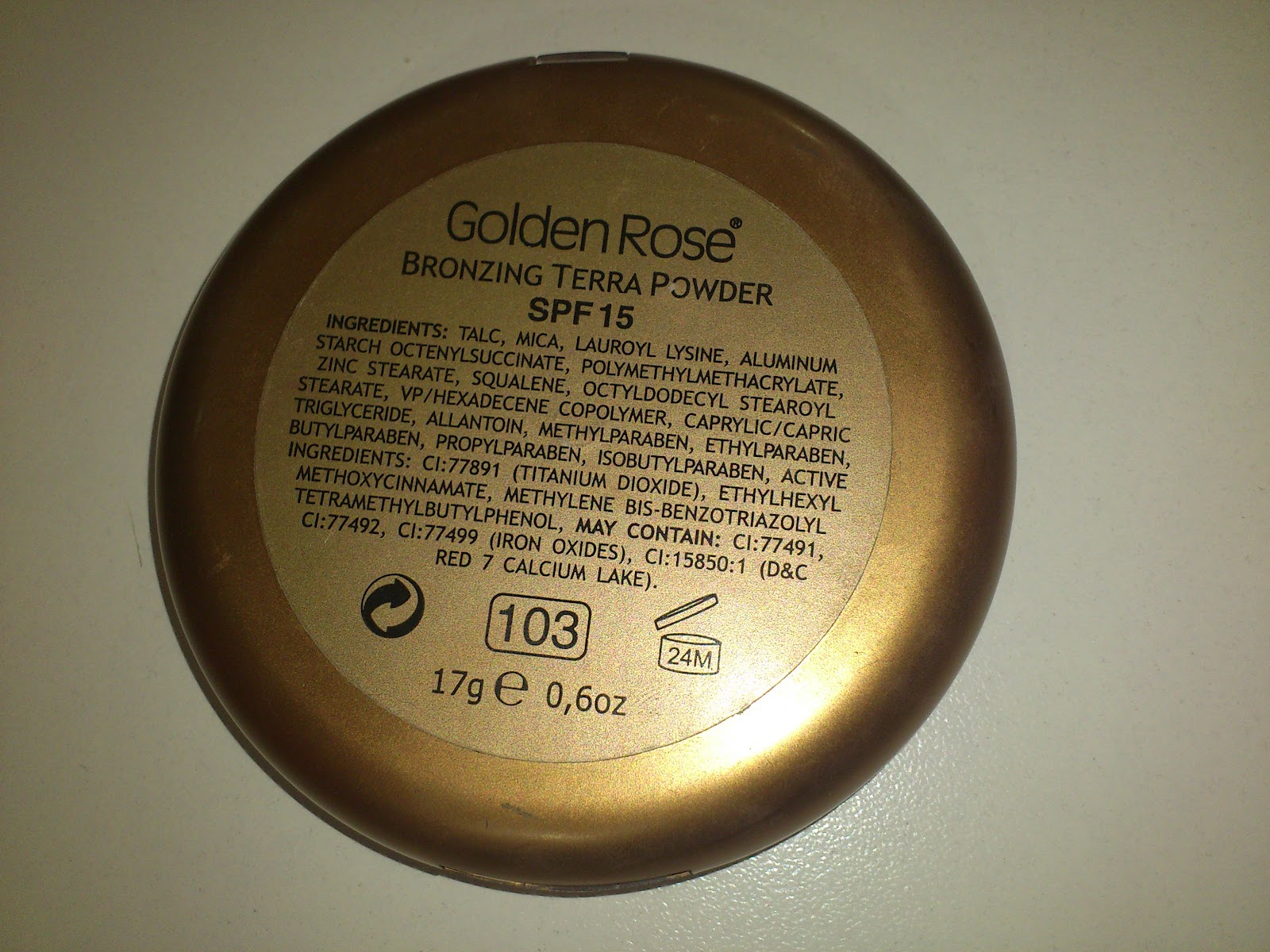 KOZMETİK AYNASİ: GOLDEN ROSE BRONZER....