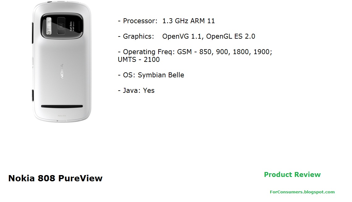 Nokia 808 PureView specs and review