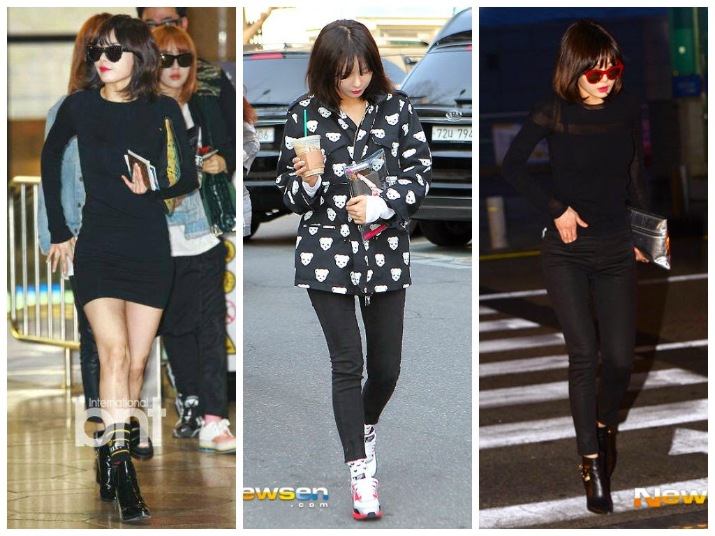 Off Stage: 4Minute's Hyuna airport fashion in 2014 | The Kpop Fashion