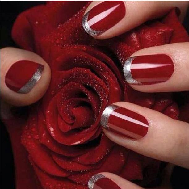 17 Diseños de Uñas en Color Rojo - ε Diseños de Uñas Decoradas з