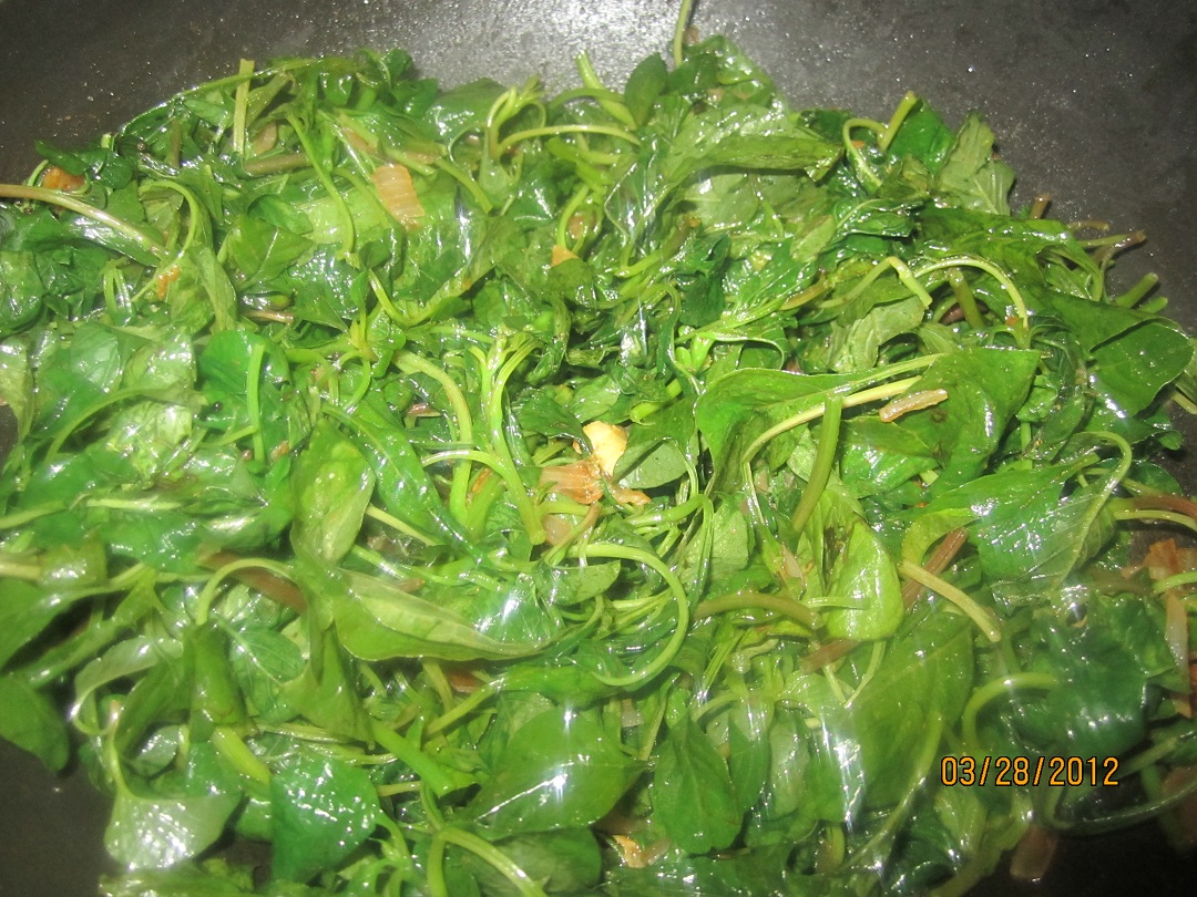 Hema's Cuisine: Green leaves Stir Fry