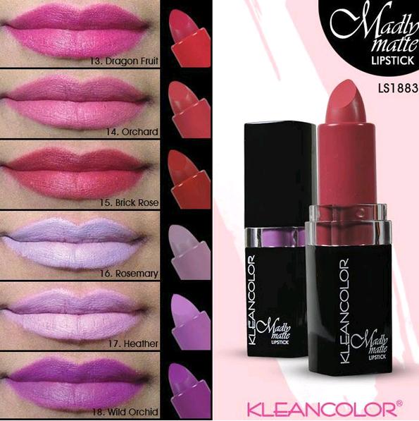 Swatches: New KleanColor Madly Matte Lipstick Collection (30 Shades, $1 ...