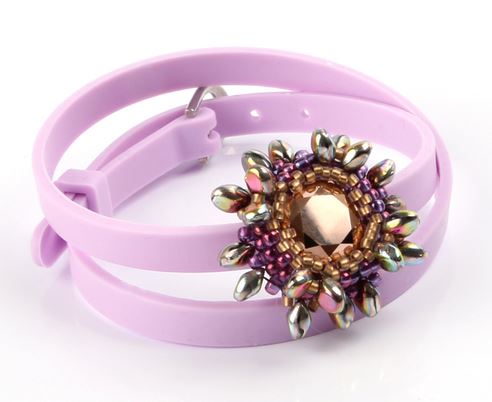 Convertible Pip Bead Flower Bracelet Tutorial / The Beading Gem