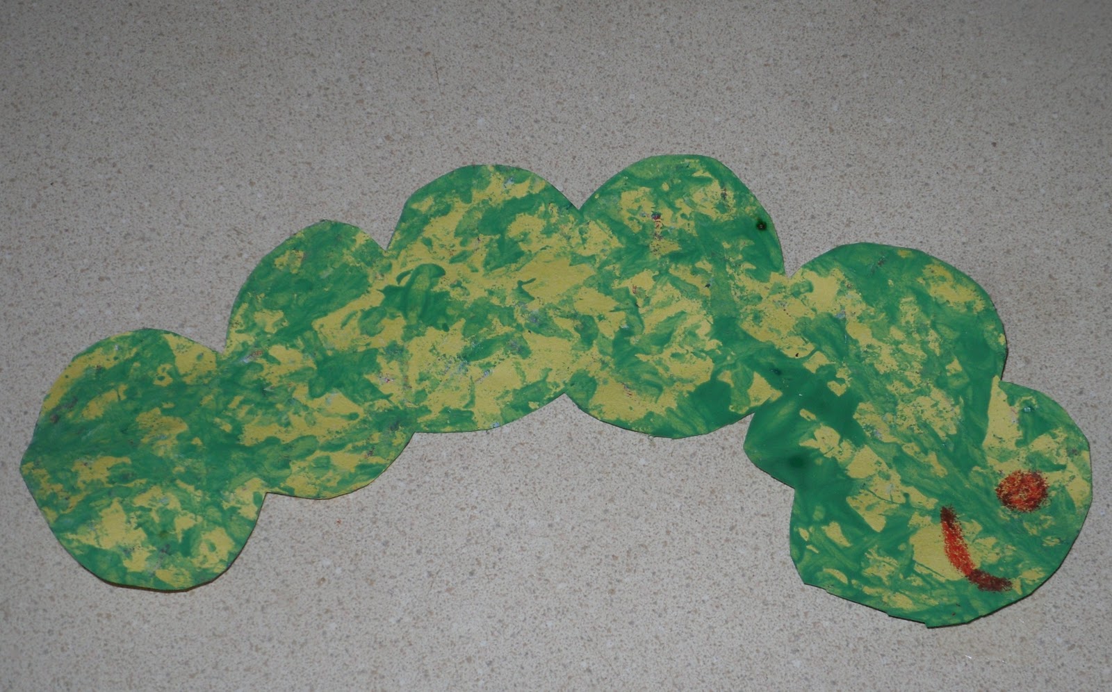 Paint and Prozac: The Very Hungry Caterpillar: Marble Painting