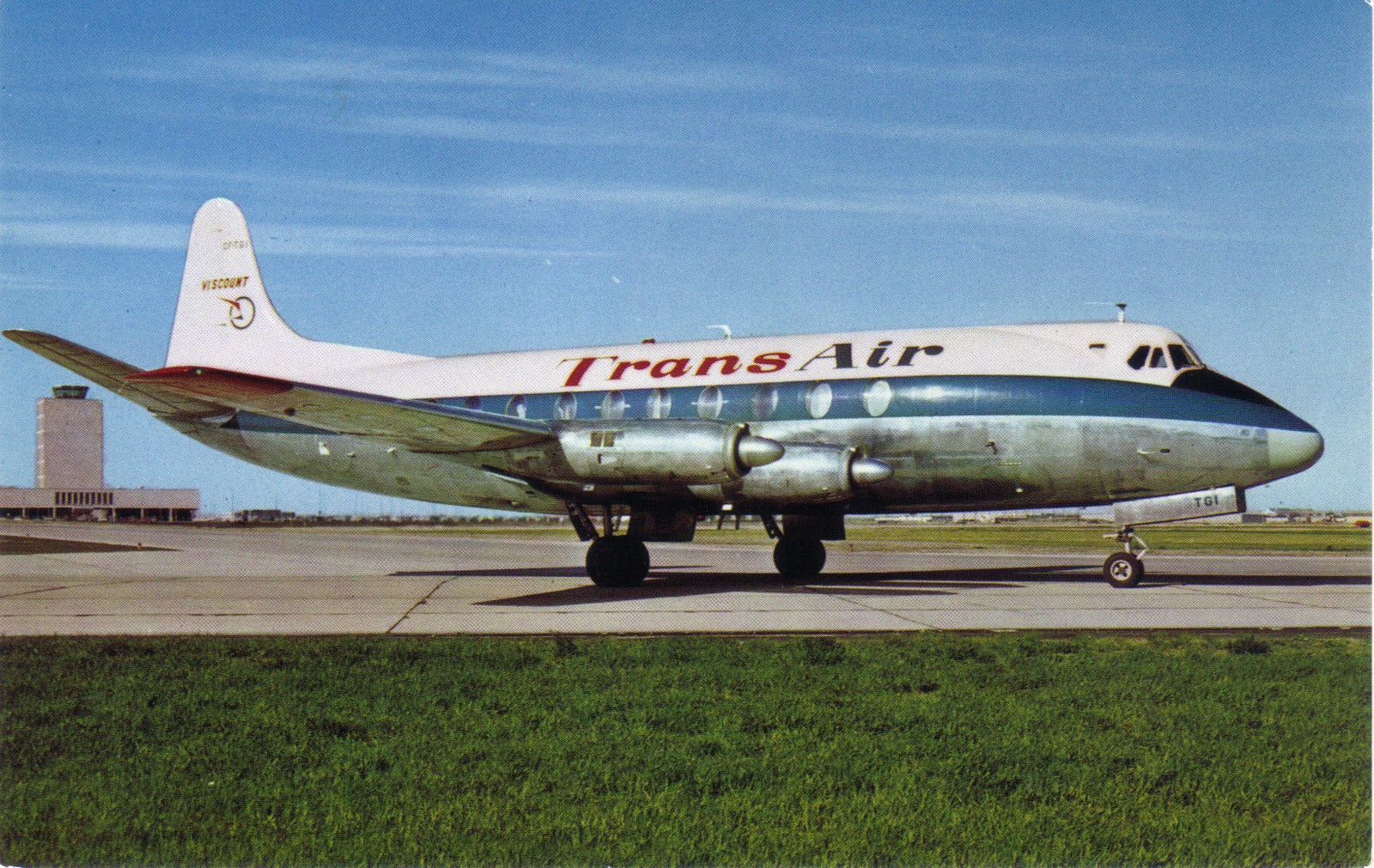 Airlines Past & Present: Transair Postcards