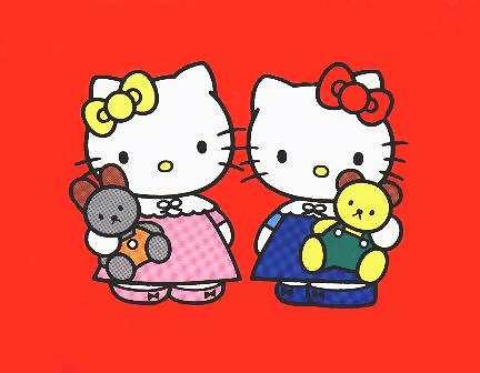 hello kitty: hello kitty and her twin sister