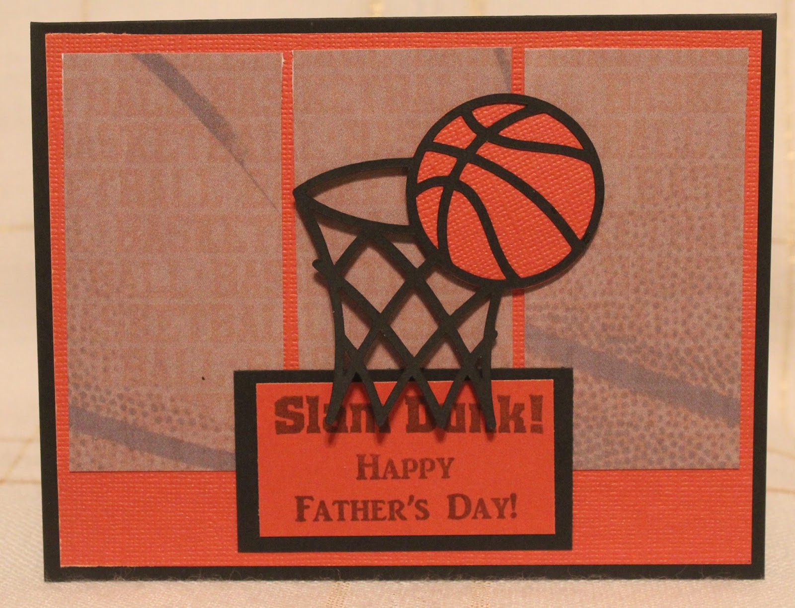 Created by Sunshine HoneyBee: Slam Dunk Basketball Father's Day Card