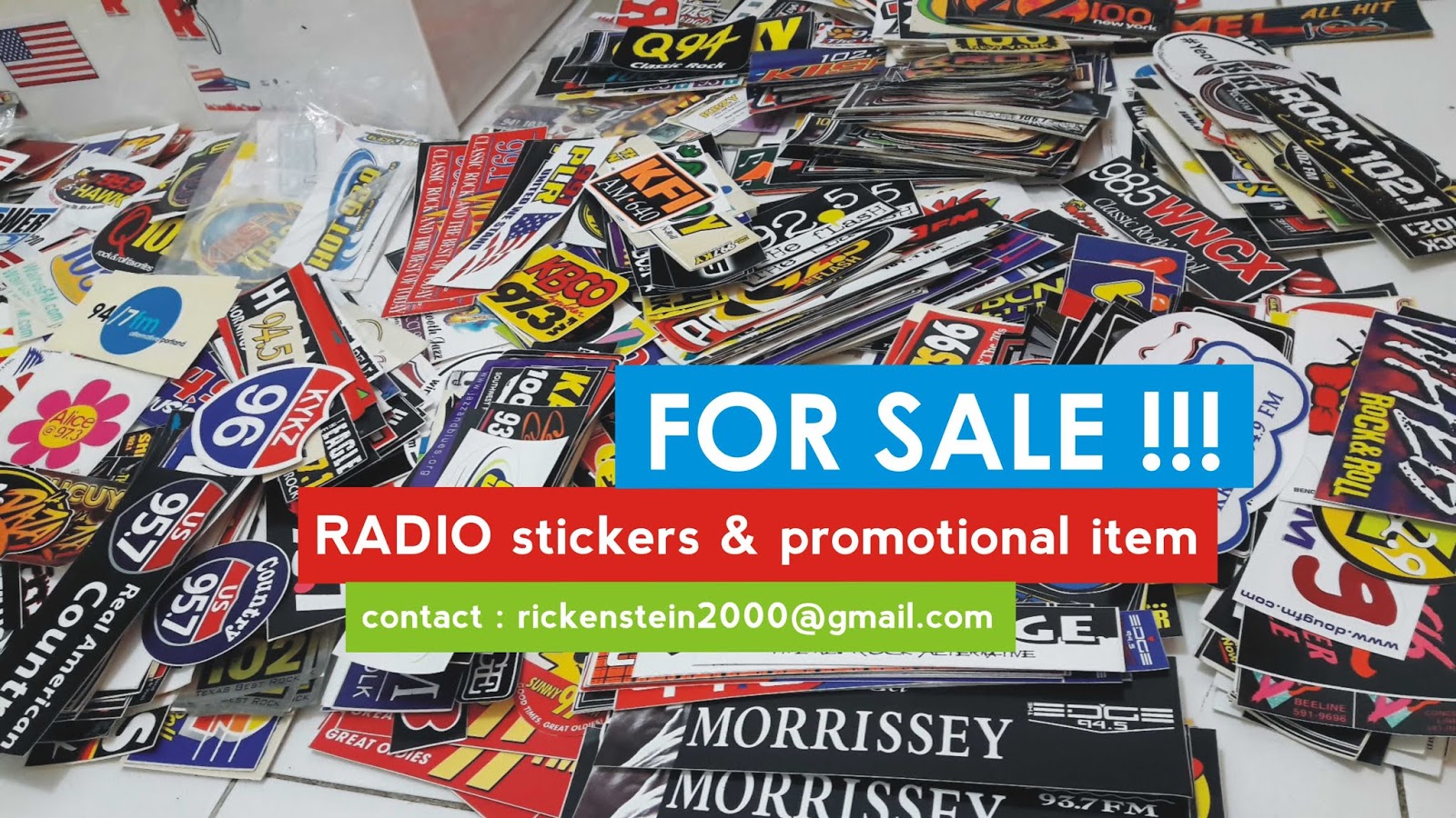 FOR SALE !!! - Rare Collectable radio sticker and promotional stuff