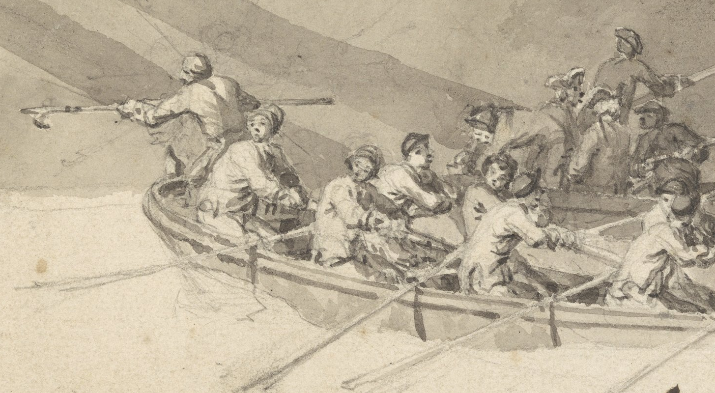 British Tars, 1740-1790: Two Boats with Crews, Study for The Royal ...