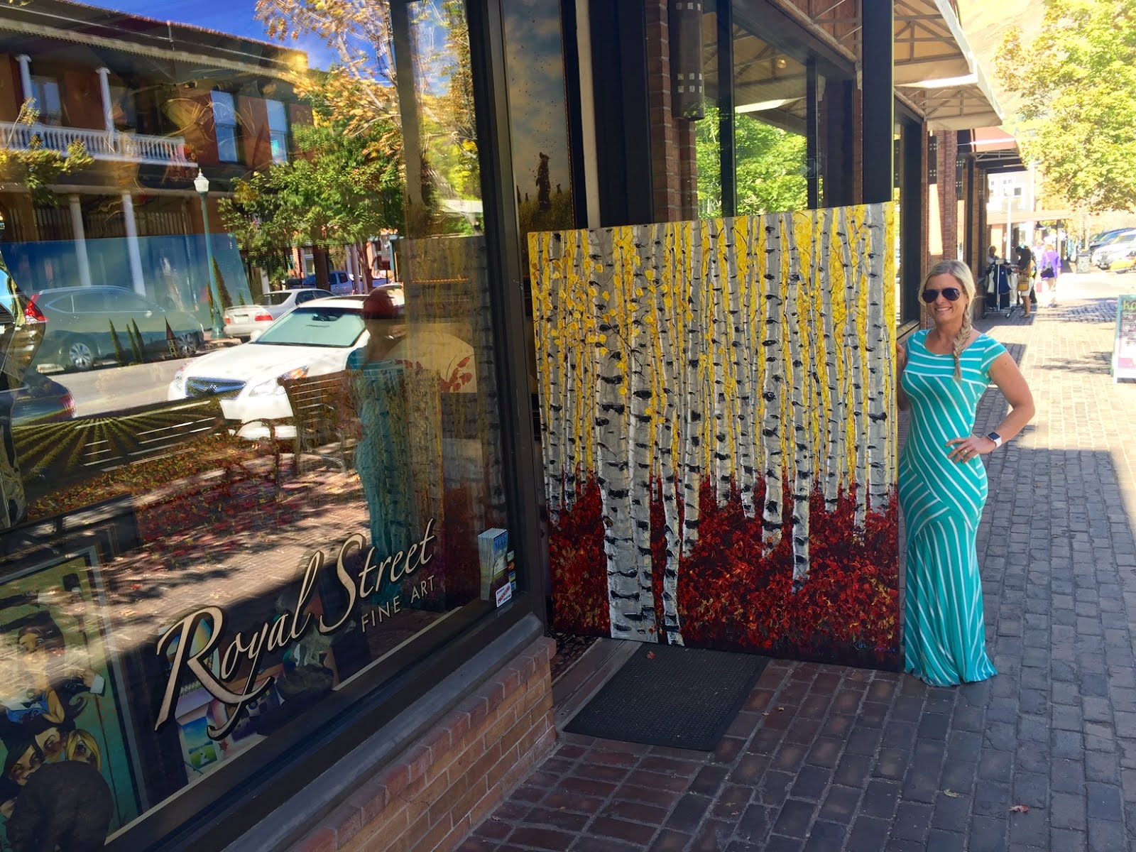 Aspen Paintings by Contemporary Aspen Artist Jennifer Vranes, Birch ...