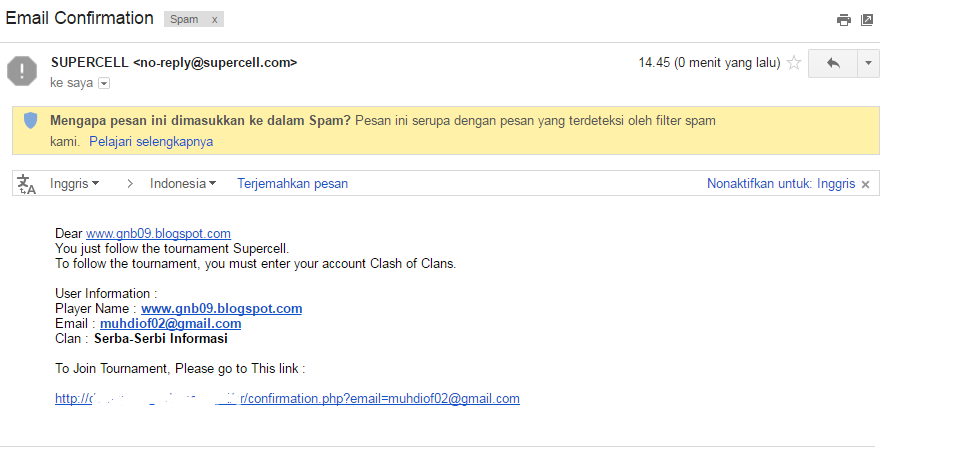 SCRIPT PHISING CLASH OF CLANS TOURNAMENT V2 TERBARU DI BULAN FEBRUARI 2017 | AkatSuki