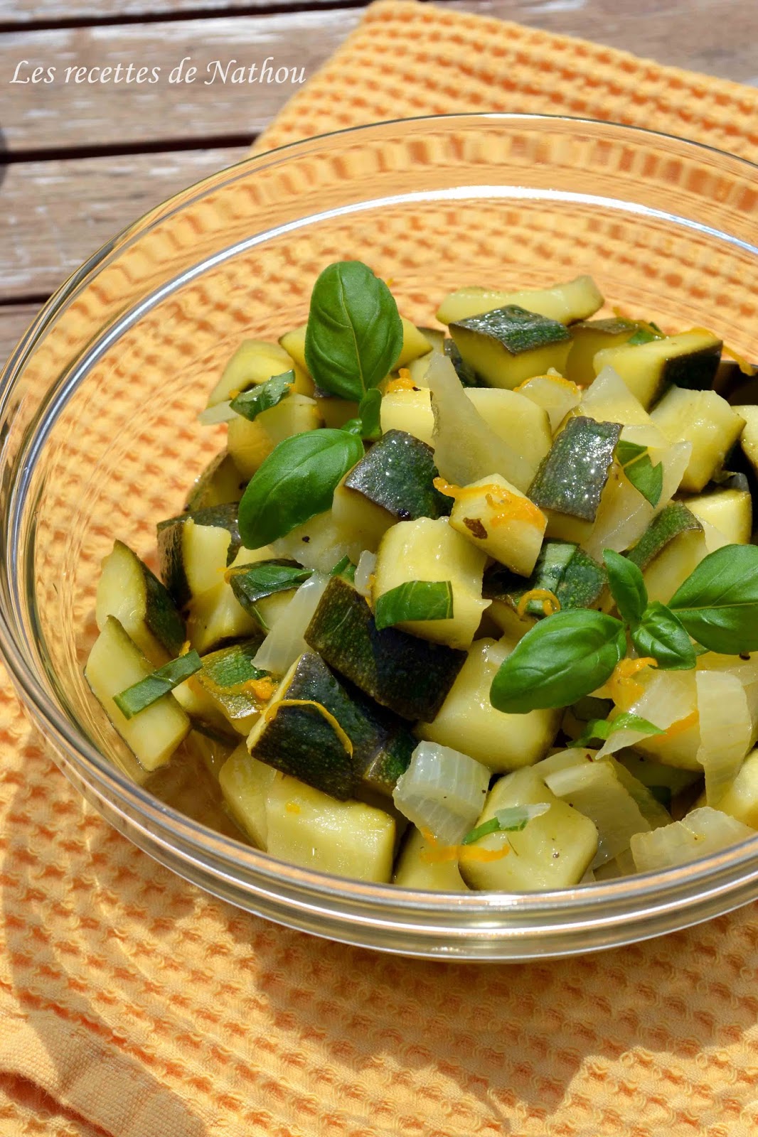 Ma cuisine au fil de mes idées...: Salade de courgettes au basilic ...
