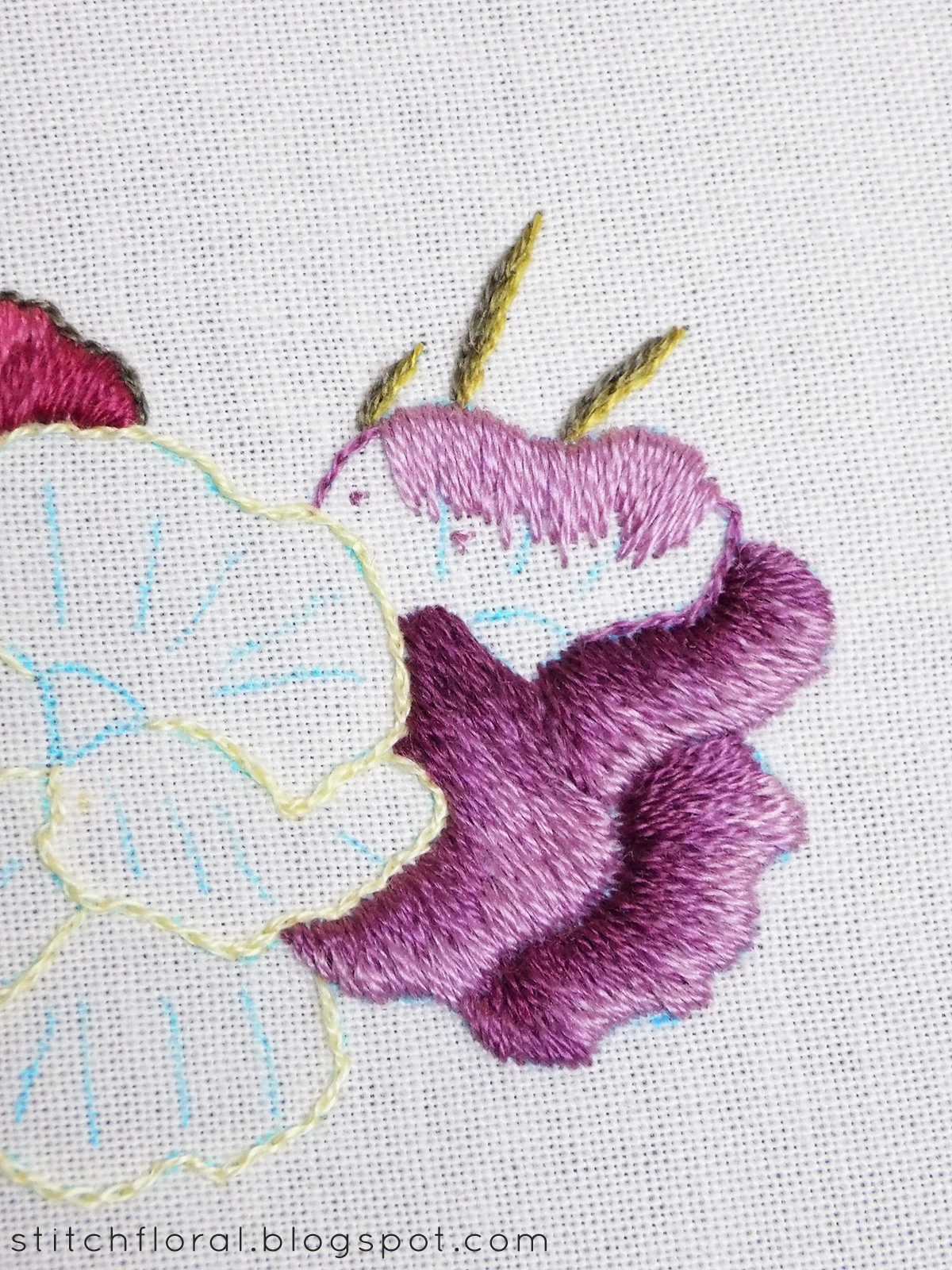 Needle Painting stitch along: part 3 - Stitch Floral