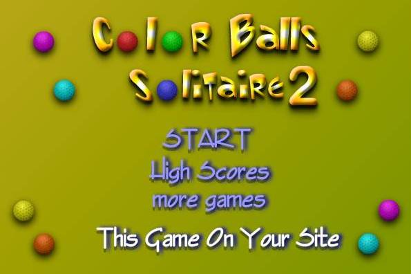 Free online game: Color Balls Solitaire 2