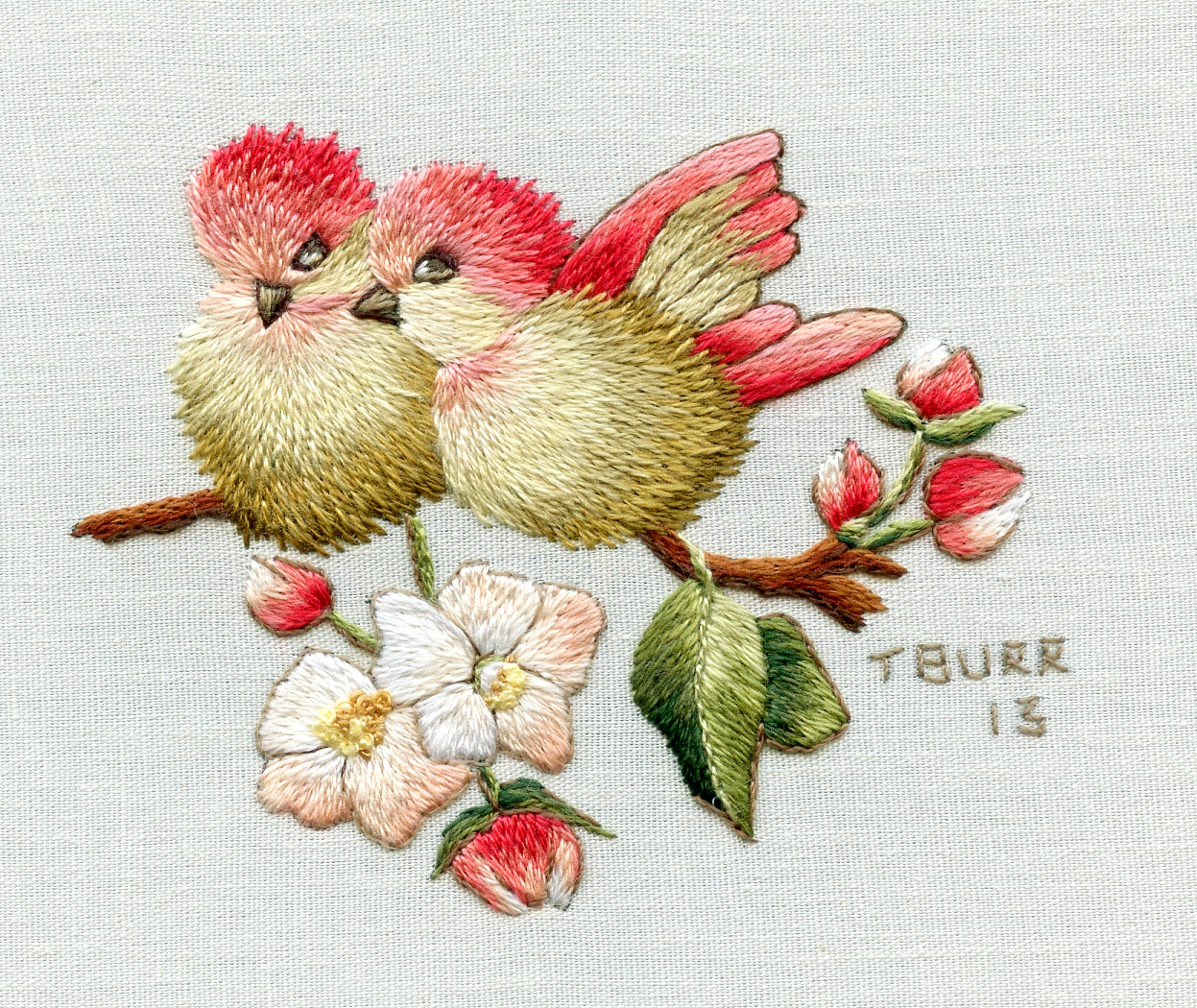 NEEDLE PAINTING EMBROIDERY_BIRDS | Joy Design Studio