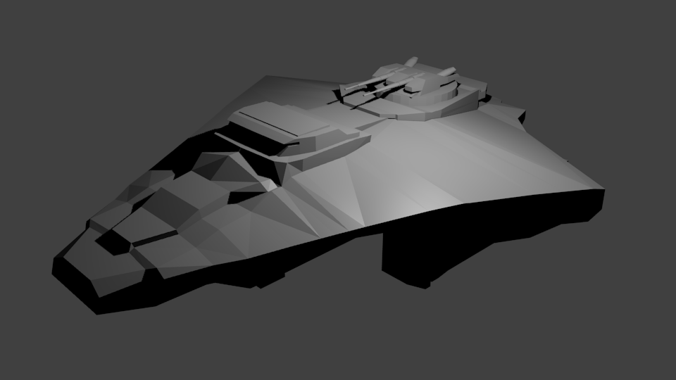 Creating a 3D Spaceship Mesh using Blender